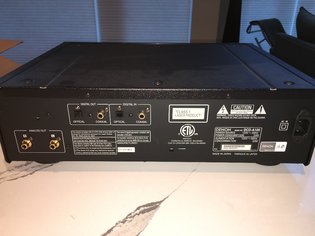 Denon DCD-A100 "100th Anniversary" Ltd. edition SACD/CD Player For Sale ...