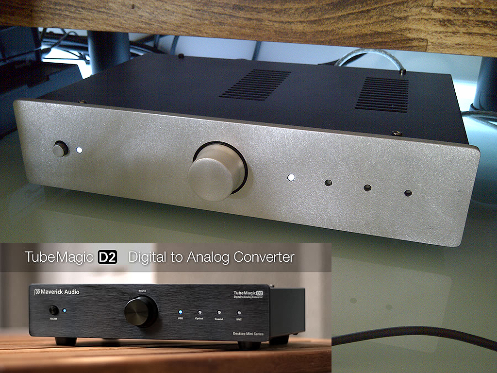 Maverick Audio D2 DAC w/ OPA627 OpAmp Upgrade & GE5670W tube, SILVER ...