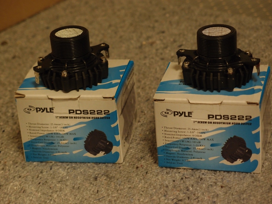 PYLE PDS222 1" Compression Drivers with Horns For Sale - Canuck Audio Mart