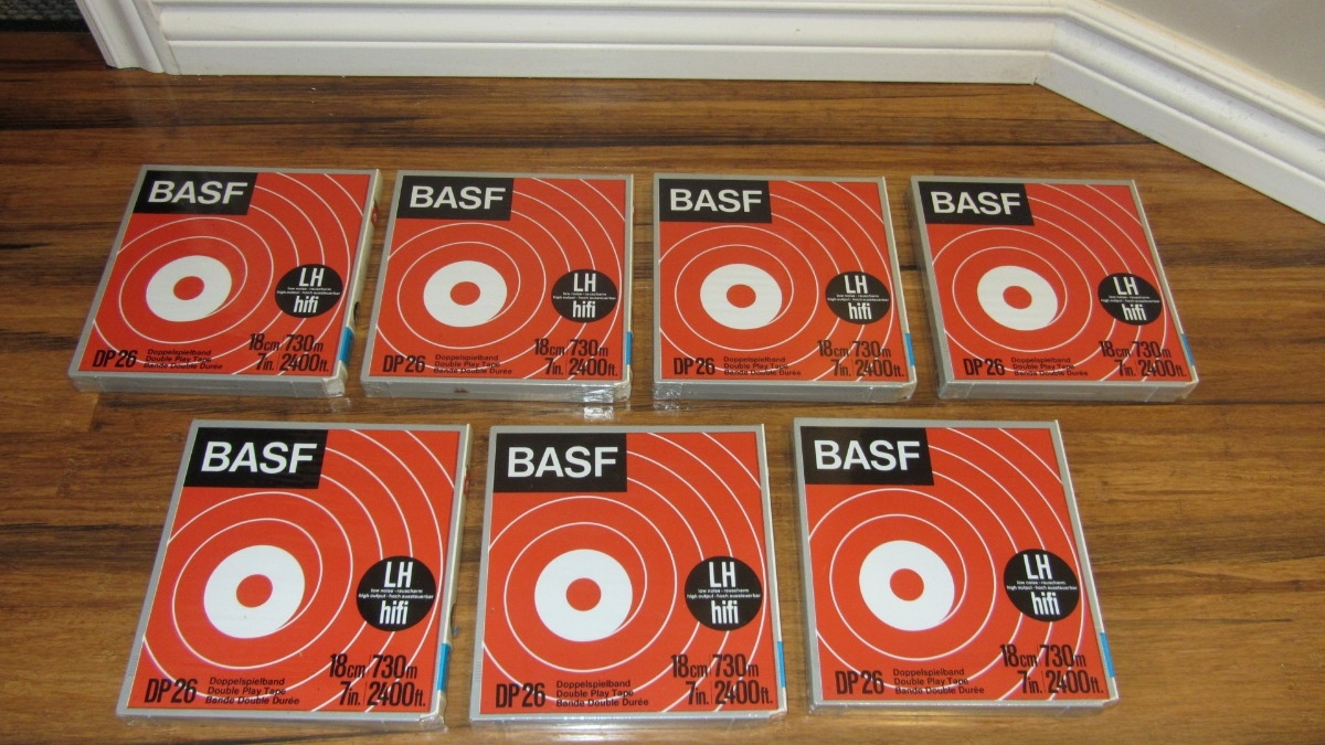 BASF 7" reel to reel tapes, new, sealed For Sale - Canuck Audio Mart