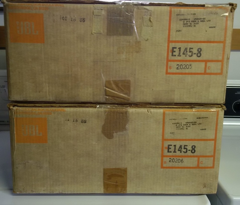 JBL N.O.S. E-145 Woofers consecutive serial numbers For Sale - Canuck ...