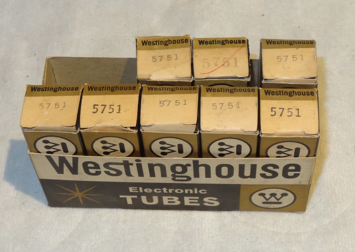 Westinghouse 5751 tubes New in box For Sale - Canuck Audio Mart