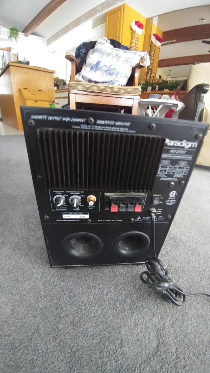 Paradigm PDR-8" Subwoofer For Sale - Canuck Audio Mart