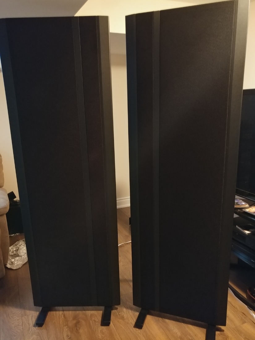 Magnepan 3.7i full-range ribbon speakers w/ Mye stands. Pending for ...