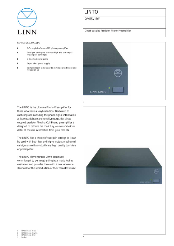 Linn Linto phono preamplifier For Sale - Canuck Audio Mart
