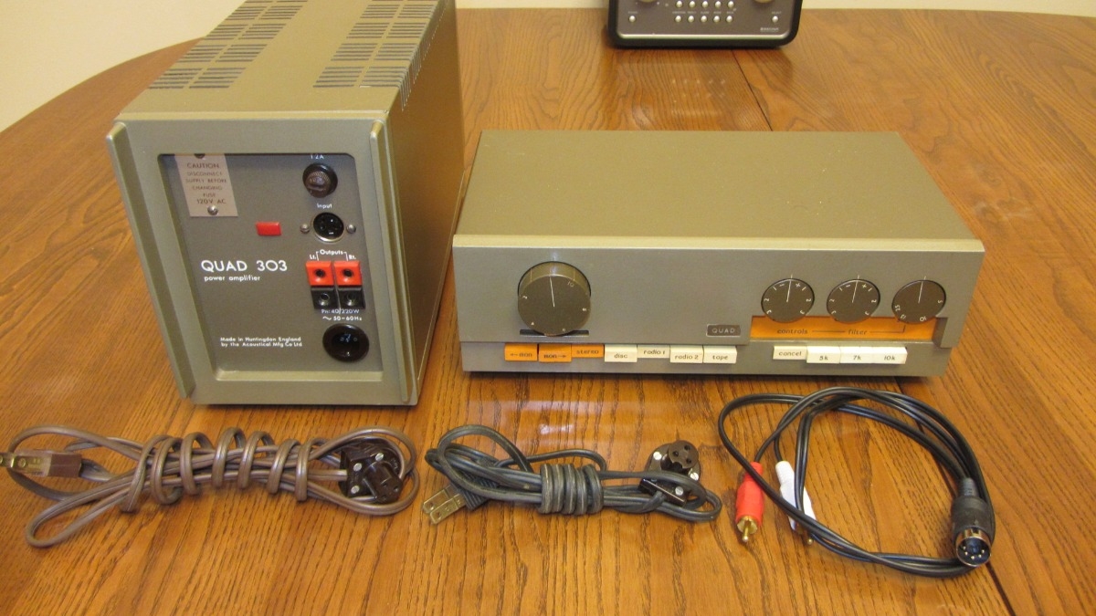 Quad 33 Pre/303 amp and 44 Pre/405 amp with Dada upgrades For Sale ...