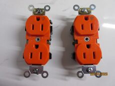 Hospital Grade Wall Outlet Orange Photos For Sale - Canuck Audio Mart