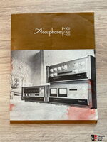 Accuphase C-200 preamplifier and P-300 power amplifier with Original ...
