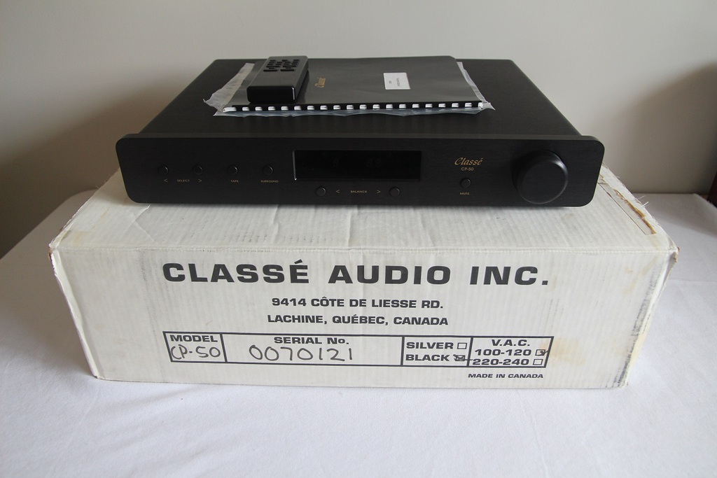 Classe CP-50 Remote Control Balanced Preamp For Sale - Canuck Audio Mart