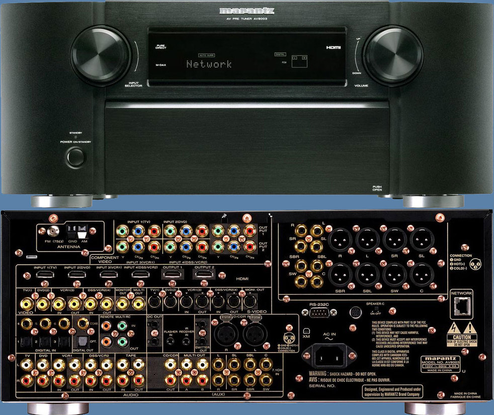 Marantz AV8003 - Network AV Preamp / Processor Dealer Ad - Canuck Audio ...