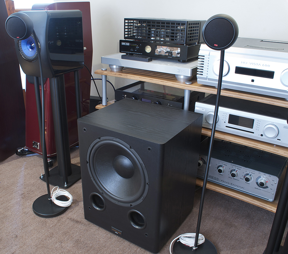GALLO Nucleus Micro Speakers with Stands Dealer Ad - Canuck Audio Mart