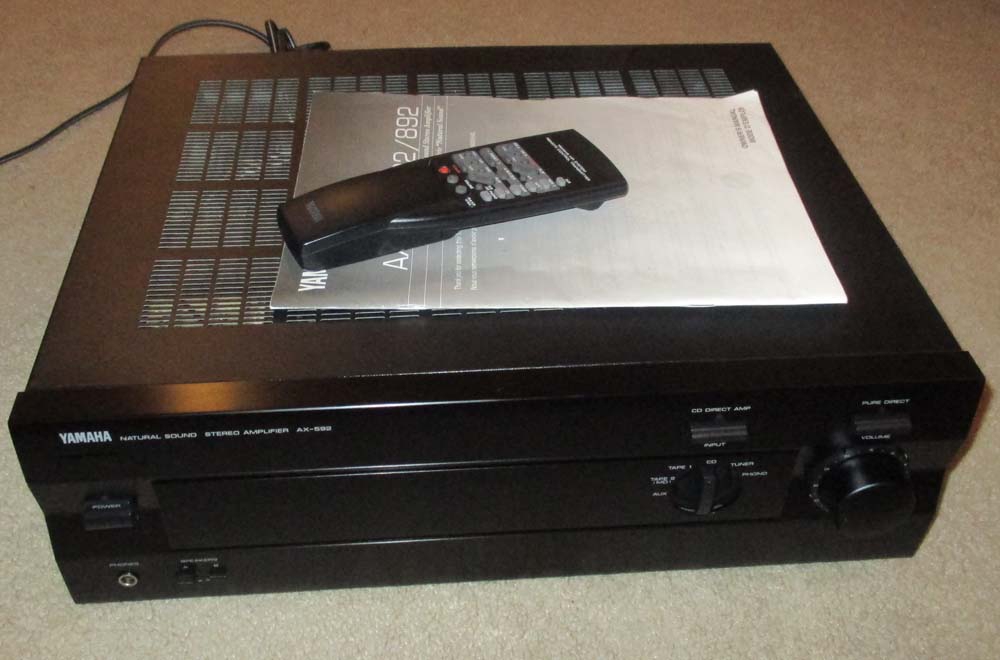 Yamaha AX 592 NATURAL Sound integrated amplifier For Sale - Canuck ...