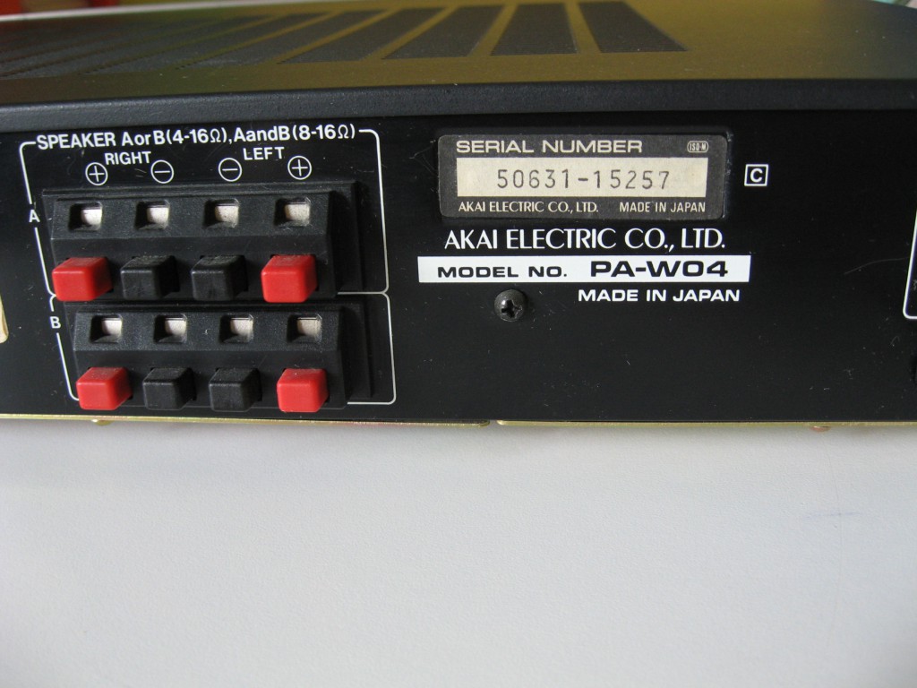 Akai PA-W04 Amplifier For Sale - Canuck Audio Mart