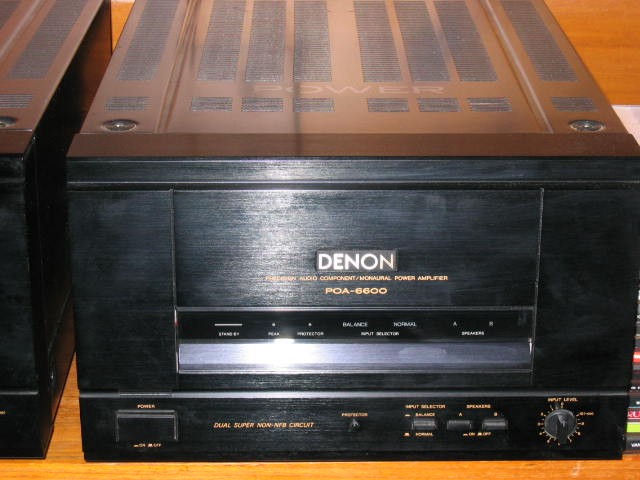 DENON POA 6600 monoblocks RARE/ MINT For Sale - Canuck Audio Mart