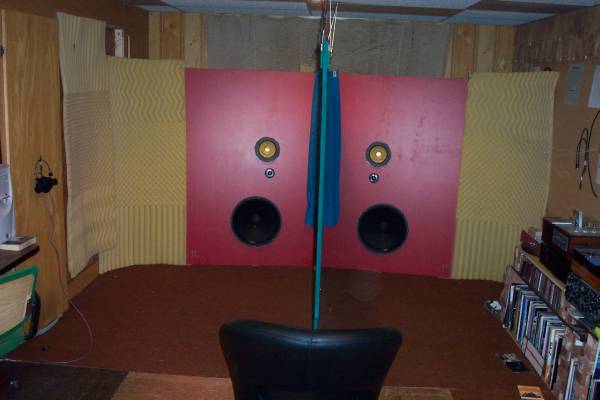 Lowther EX4 on open baffle with a 21" EV woofer and a fostex ft17H ...