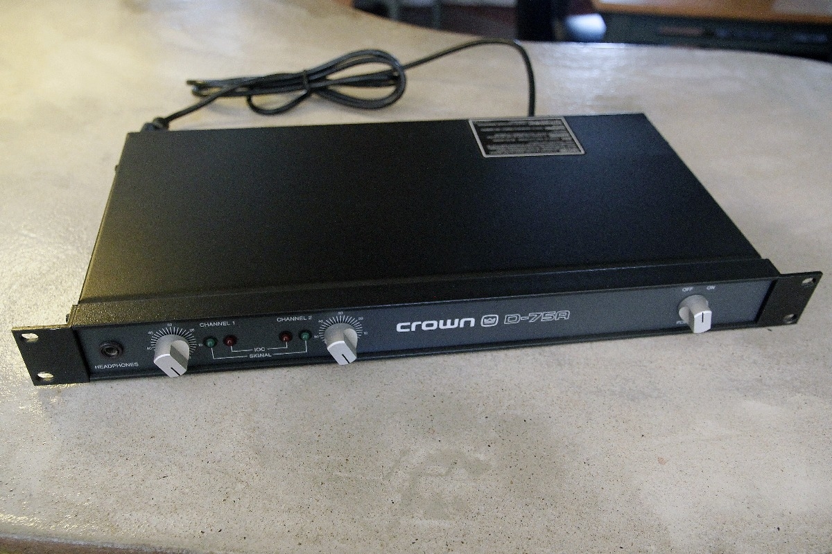 Crown D75A Power Amp For Sale - Canuck Audio Mart
