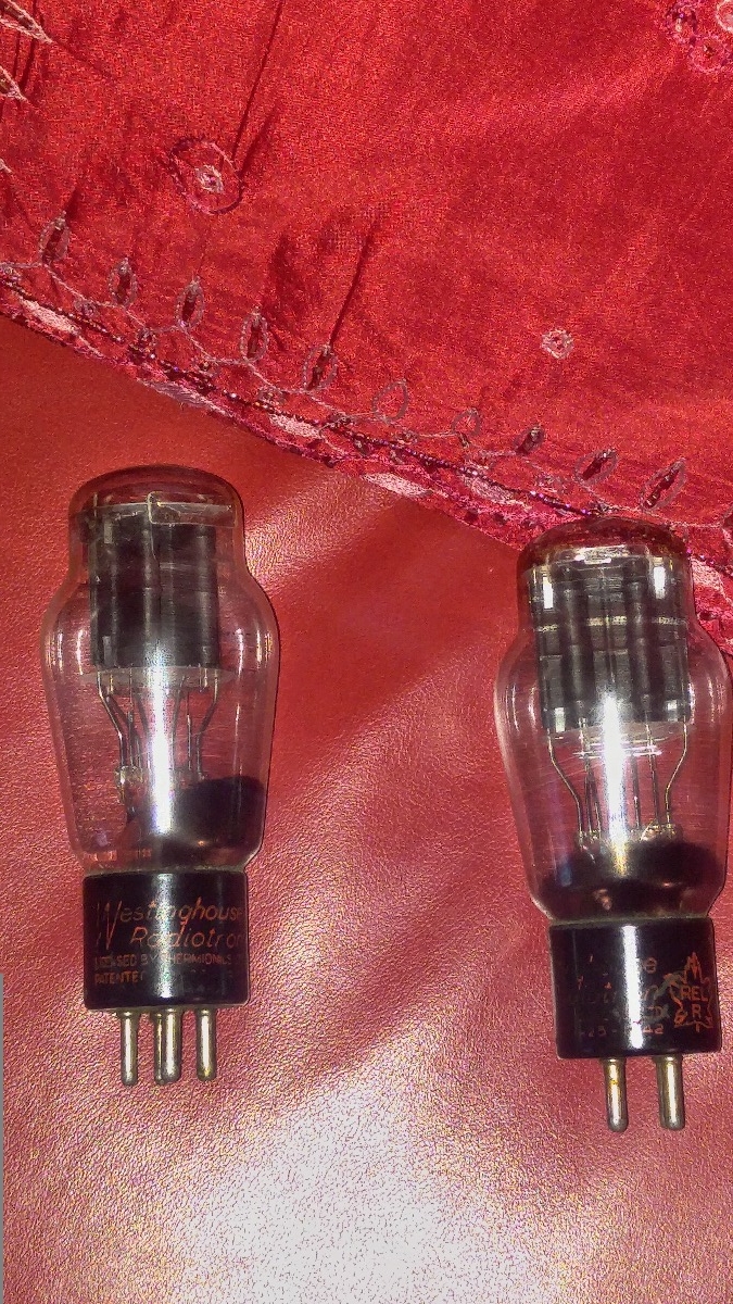 2A3 TUBE Pair, Westinghouse Radiotron dbl filament For Sale - Canuck ...