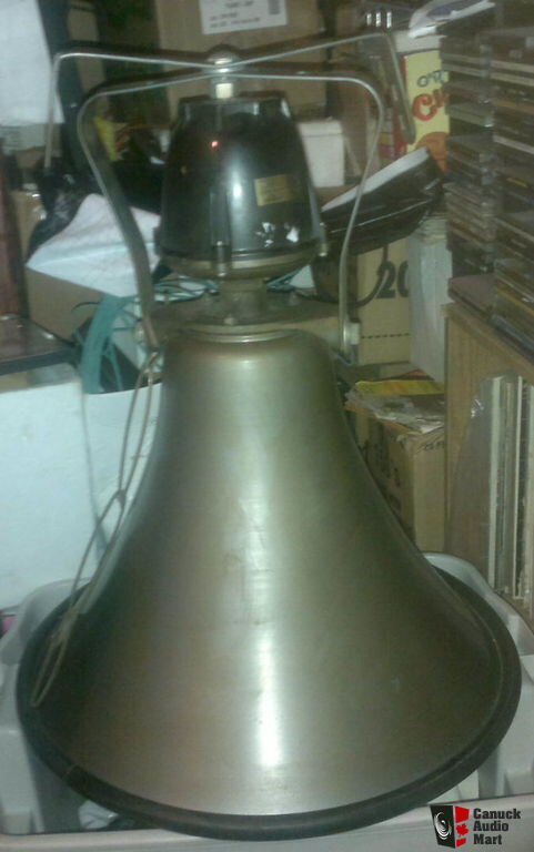 Atlas Sound Large Horn and 16 ohm Driver Vintage. Like JBL Altec Ev For ...