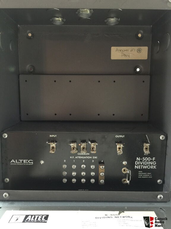 Altec Lansing N-500-F VOTT Dividing Network crossovers Photo #1013497 ...
