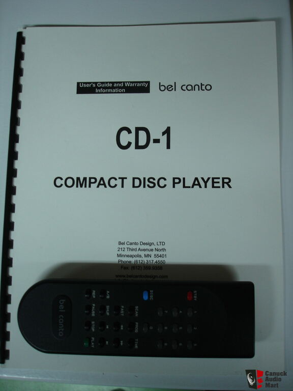 Bel Canto CD-1 Photo #1020261 - Canuck Audio Mart