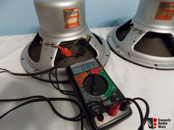 vintage 1960s Peerless Coaxial 100-20 Alnico speakers - made in Denmark ...