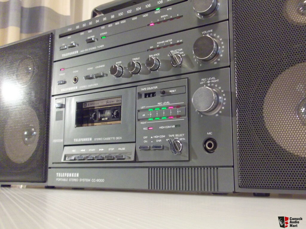 Telefunken CC-9000 Cassette Boombox, Portable Stereo, Radio Watch|Share ...