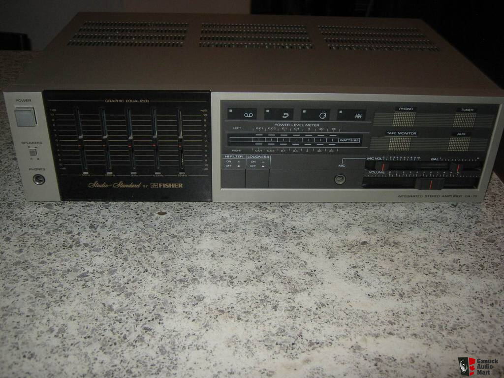 Vintage Fisher intregrated stereo amplifier AS IS For Sale - Canuck ...