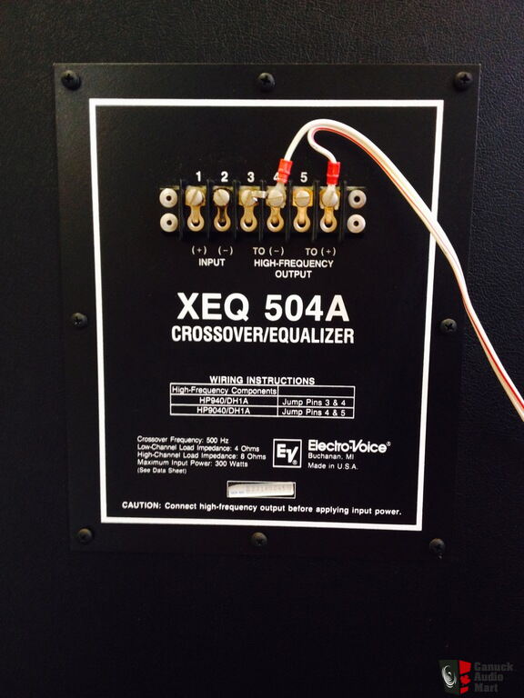 Electro-Voice XEQ 504A / DH1A Theater Speakers Photo #1031363 - Canuck ...