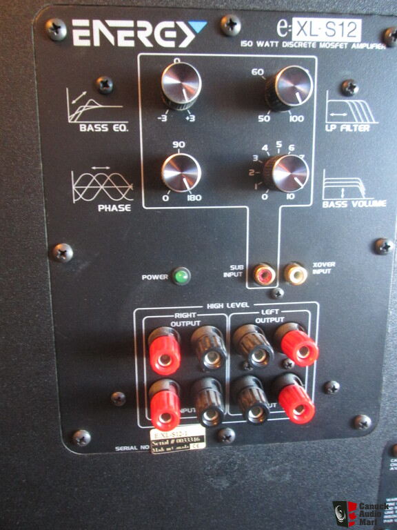 Energy Subwoofer XL- S12 Intergrated 150 watt amplifier. Welland ...