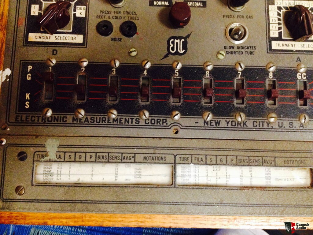 EMC MODEL 200 tube Tester Vintage *** SOLD TO DOMINIC Tks Photo ...