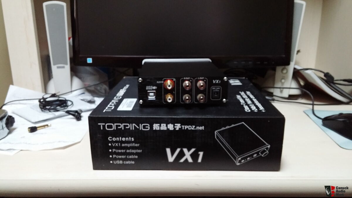 Toppings VX1 24bit/96kh USB Dac & Headphone amp For Sale - Canuck Audio ...