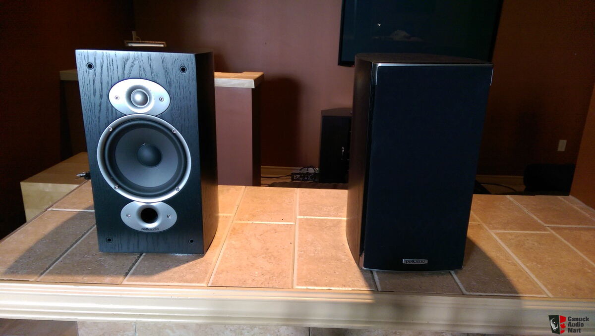 Polk Audio RTi A3 BLACK 2 Way RTiA Bookshelf Speakers PAIR Photo ...