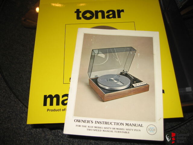 Vintage KLH Model 60 Turntable with New Cartridge - A Rare Find ...