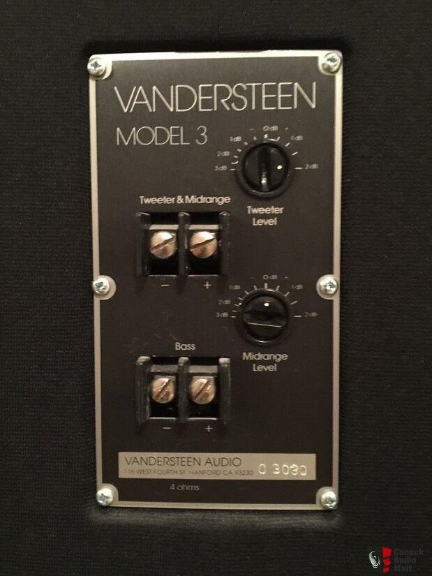 Vandersteen Model 3 pair and VCC5 reference center channel Photo ...