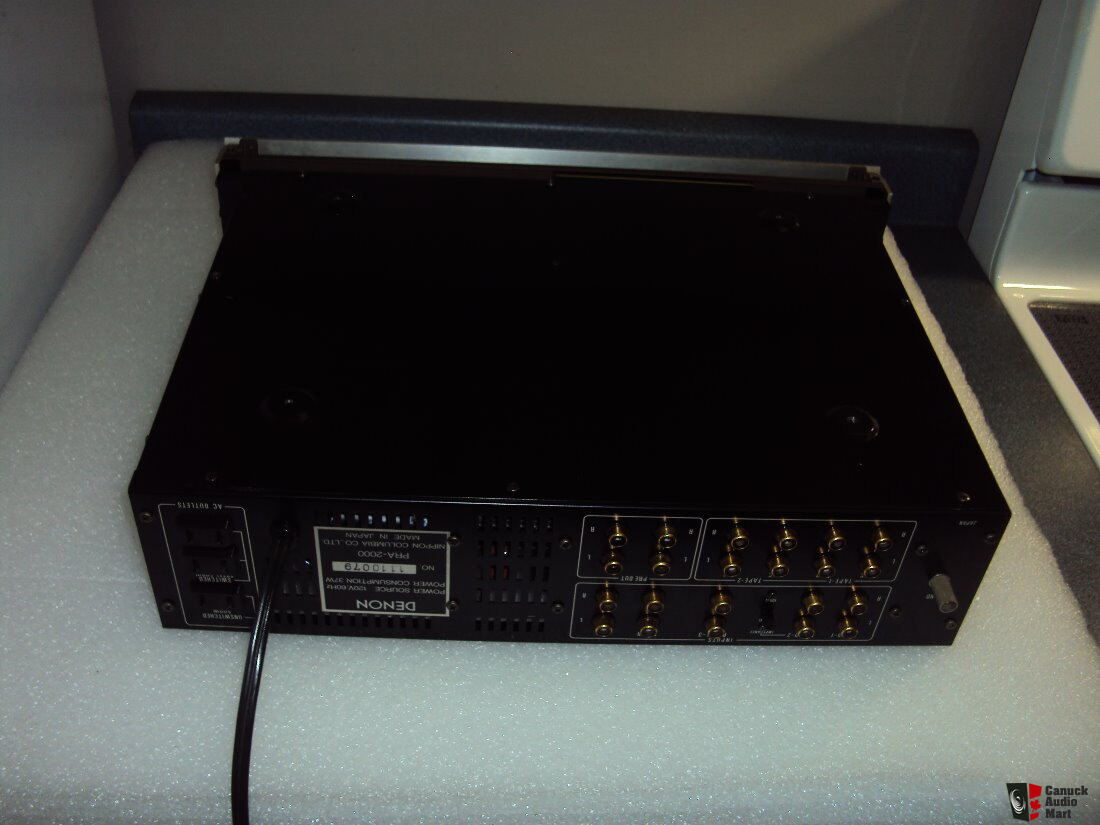 Denon PRA 1000 stereo preamp with mm/mc phono top model in perfect ...