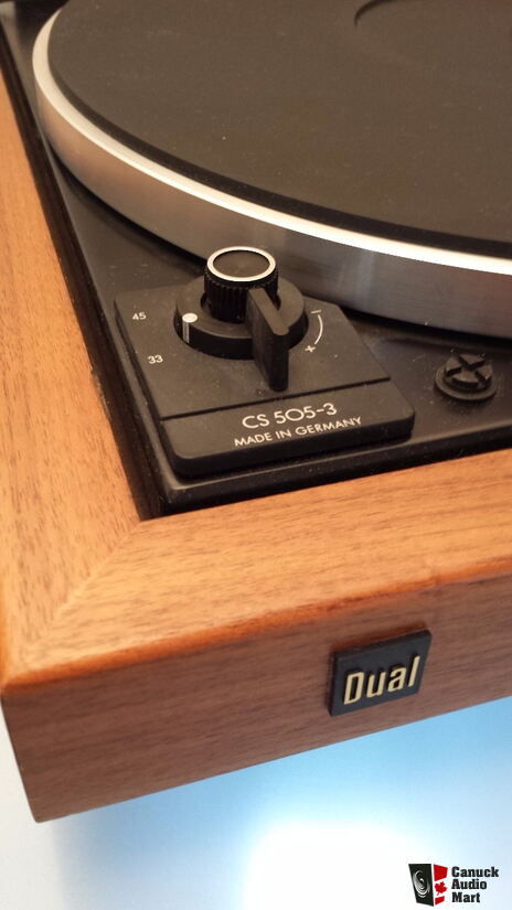 DUAL CS-505-3 Audiophile Turntable Walnut Base Photo #1095220 - US ...