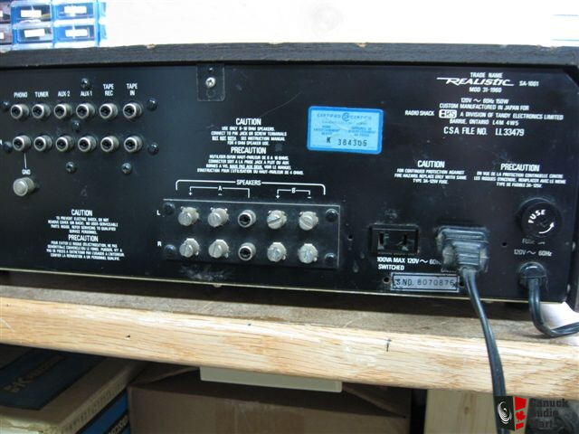 REALISTIC SA-1001 INTEGRATED AMP V.GOOD VINTAGE! Photo #109802 - US ...