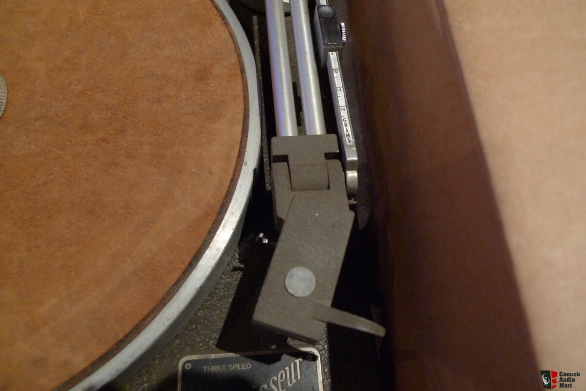 RARE turntable connoisseur AR sugden 1950+ tonearm general electric A1 ...