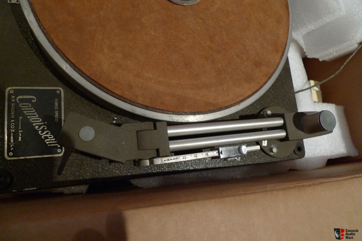 RARE turntable connoisseur AR sugden 1950+ tonearm general electric A1 ...