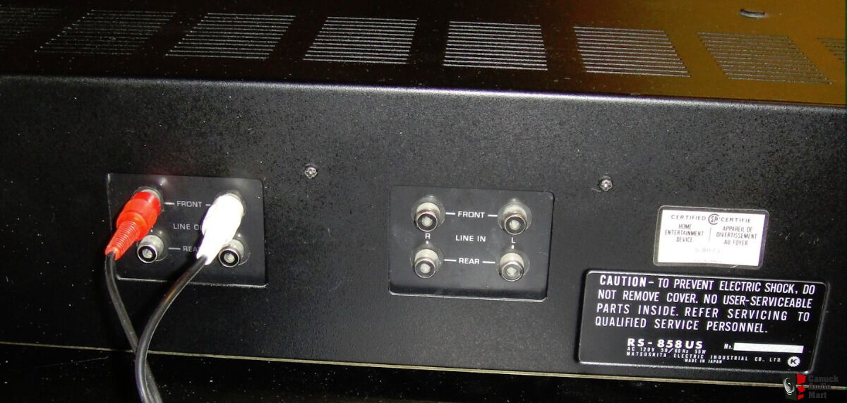 Technics Quadraphonic 8-Track Tape Deck Player Recorder RS 858 Photo ...