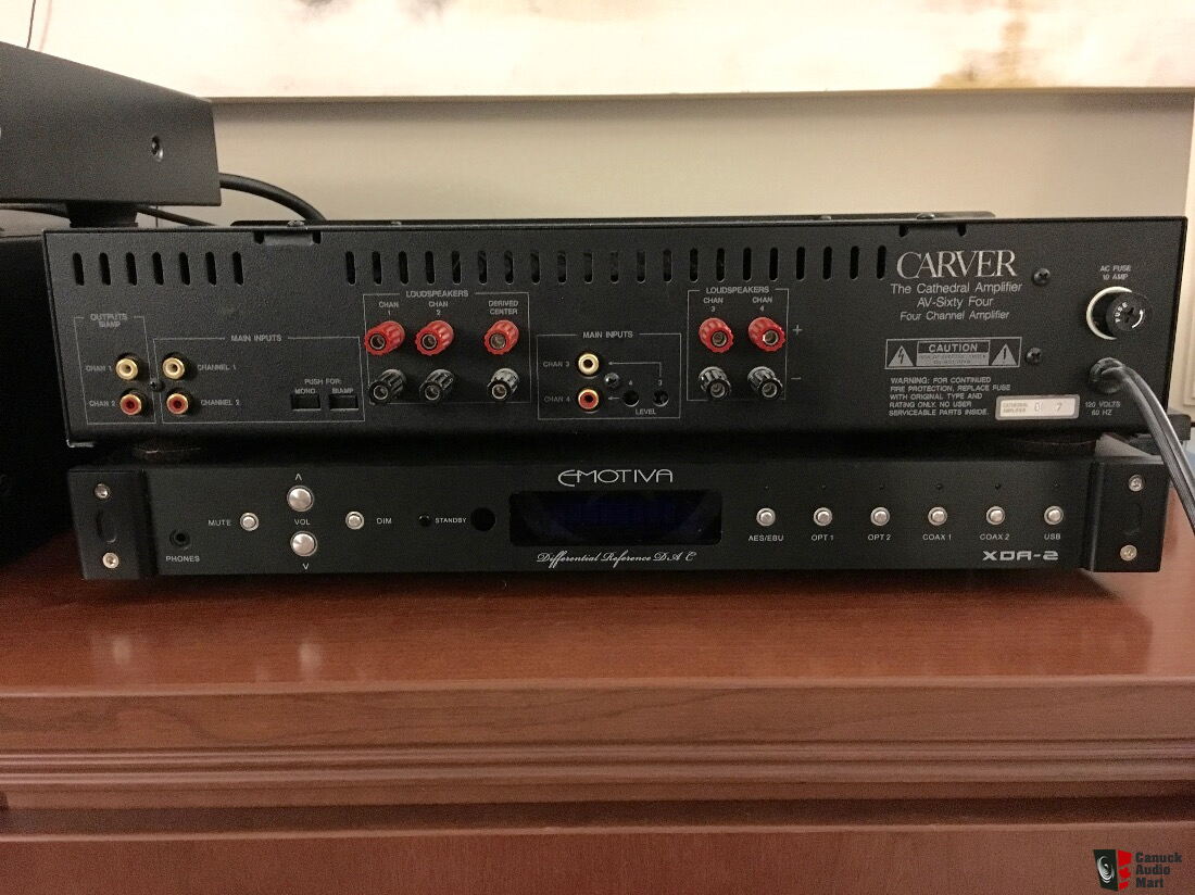 Carver Cathedral Amplifier AV-Sixty Four 4 Channel Power Amp Photo ...
