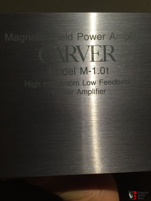 Carver M1.0t Magnetic Field Amplifier #1 Photo #1111220 - UK Audio Mart