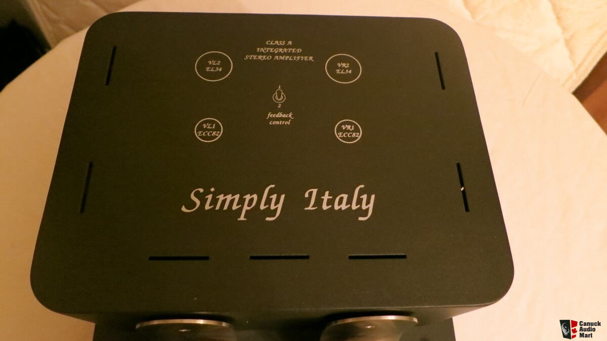 Simply Italy Integrated Tube Amp - made in Italy by Unison Research. 12 ...