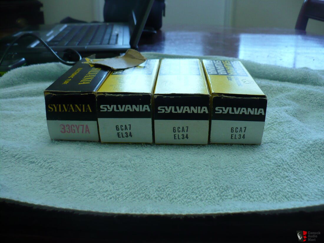 2 Quads 8 Vintage Mullard XF2 Dual Halo Output Tubes Photo #1124395 ...