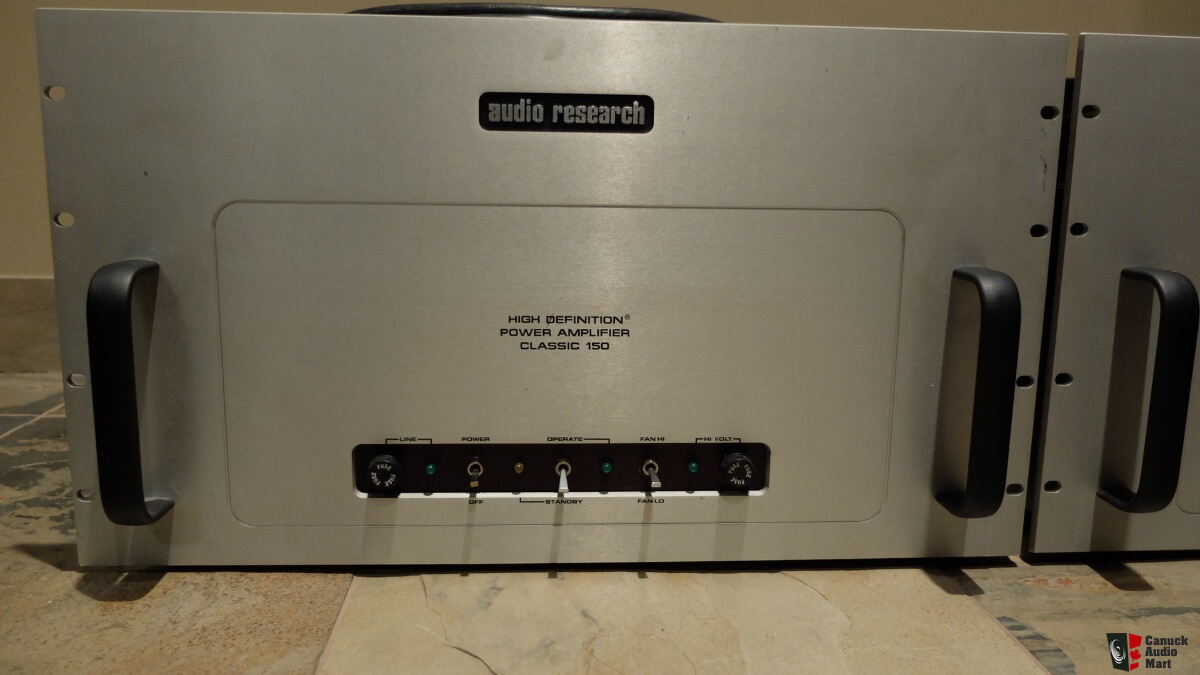 Audio Research Classic 150 Mono Bloc Amplifiers For Sale - Canuck Audio ...