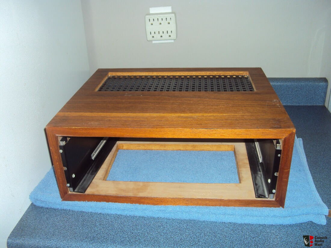 Custom wood cabinet made for Mcintosh equipment with Panlocs for MR71 ...