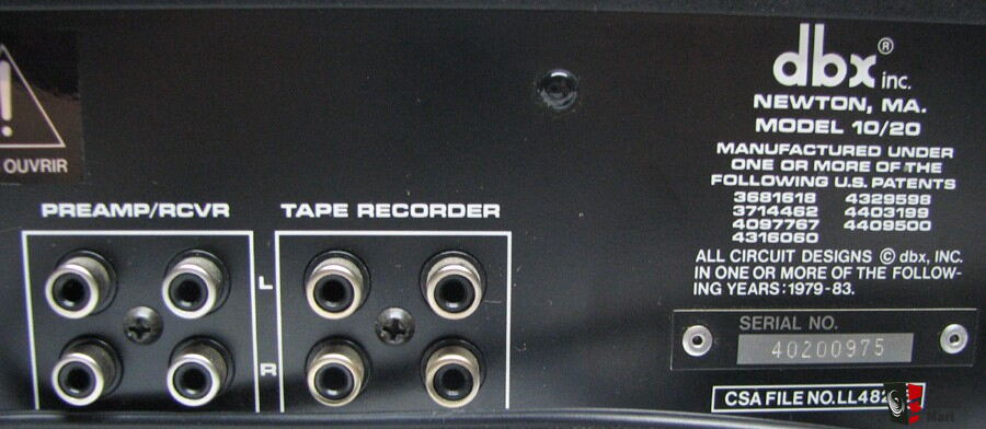 dbx 10/20 Computerized Equalizer / Analizer with Mic & Manual Photo ...