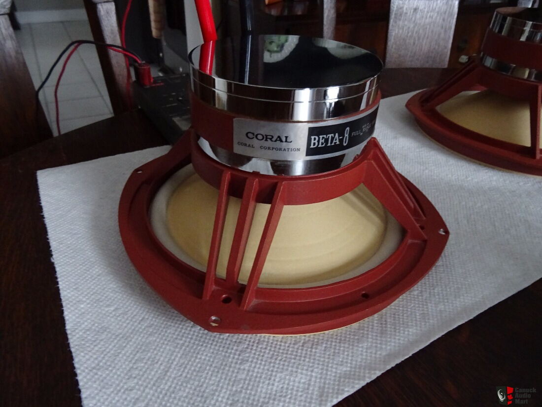 Coral Beta 8's - Full Range, Crossoverless, Drivers Photo #1145566 - US ...