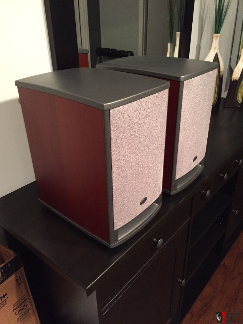 PSB platinum M2 speakers, dark cherry, very good cond. great speakers ...