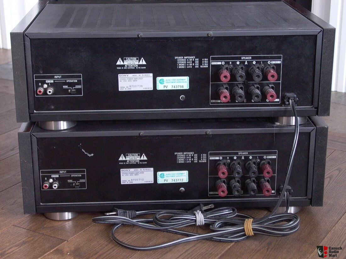 Sony ES TA-N55ES power amps & TA-E1000ES preamp Photo #1155096 - US ...